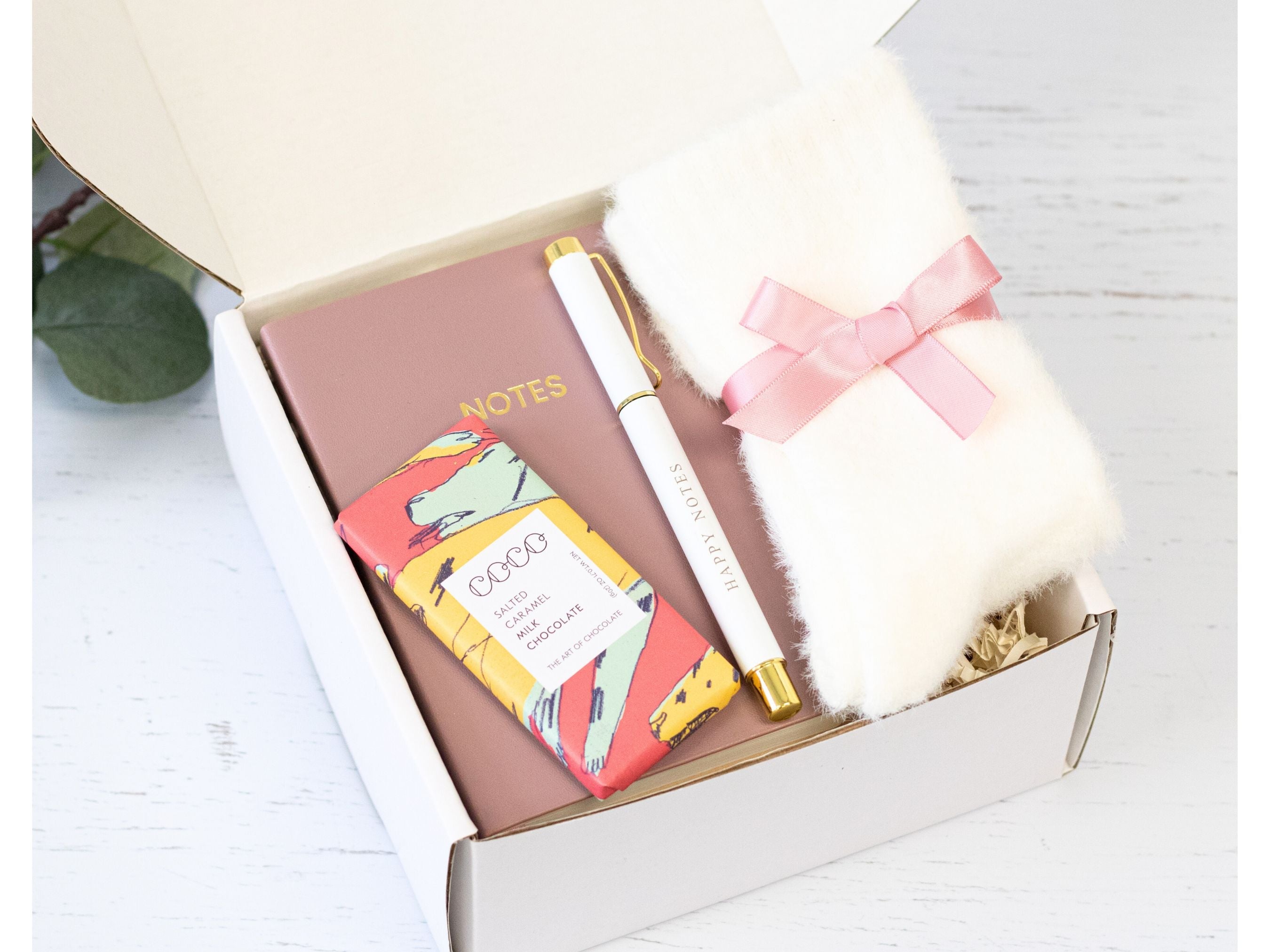 Mini Me Gift Box: Compact Notebook, Pen, Socks, Chocolate – J&F Gift Inc